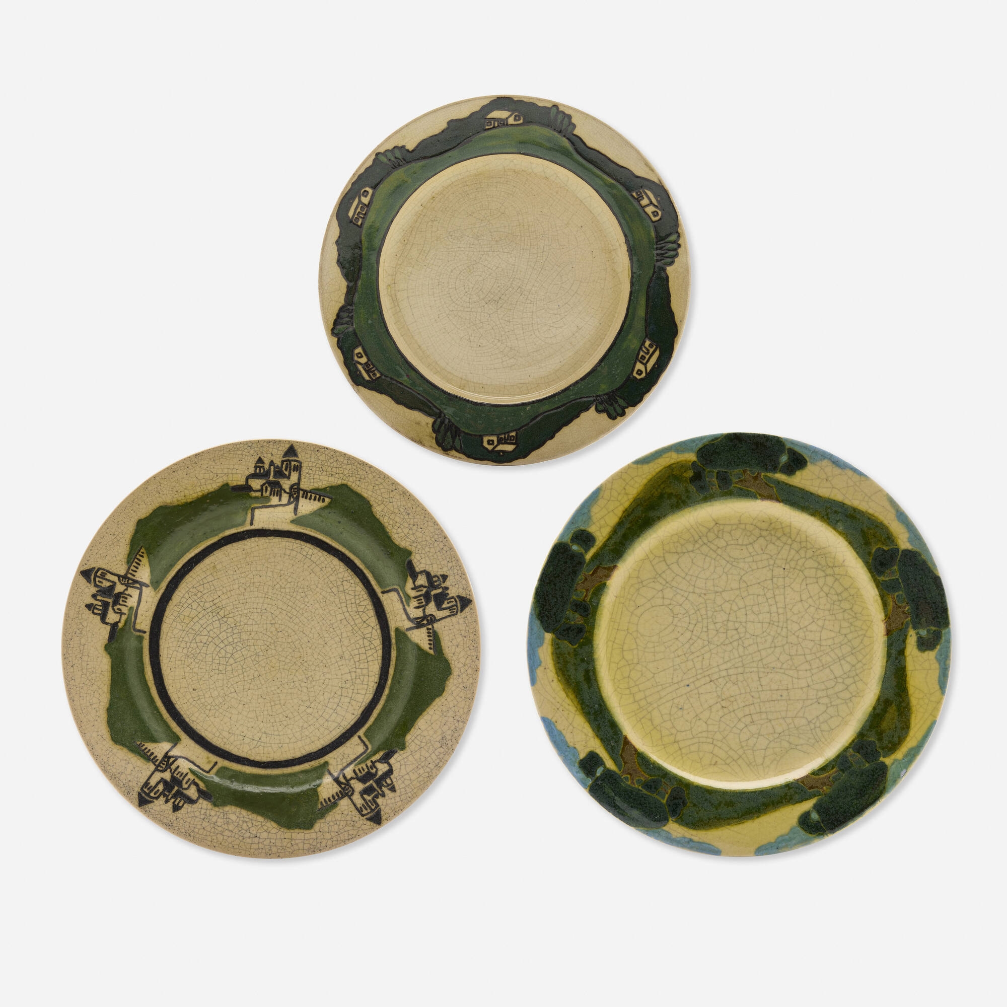 Mary Chase Perry Stratton | Collection of three Early plates (Circa ...