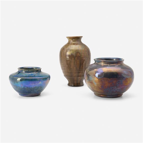 Mary Chase Perry Stratton | Collection of three vases (1915 - 1930 ...