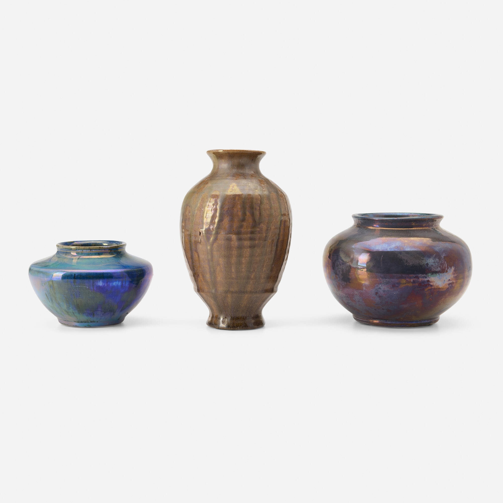 Mary Chase Perry Stratton | Collection of three vases (1915 - 1930 ...