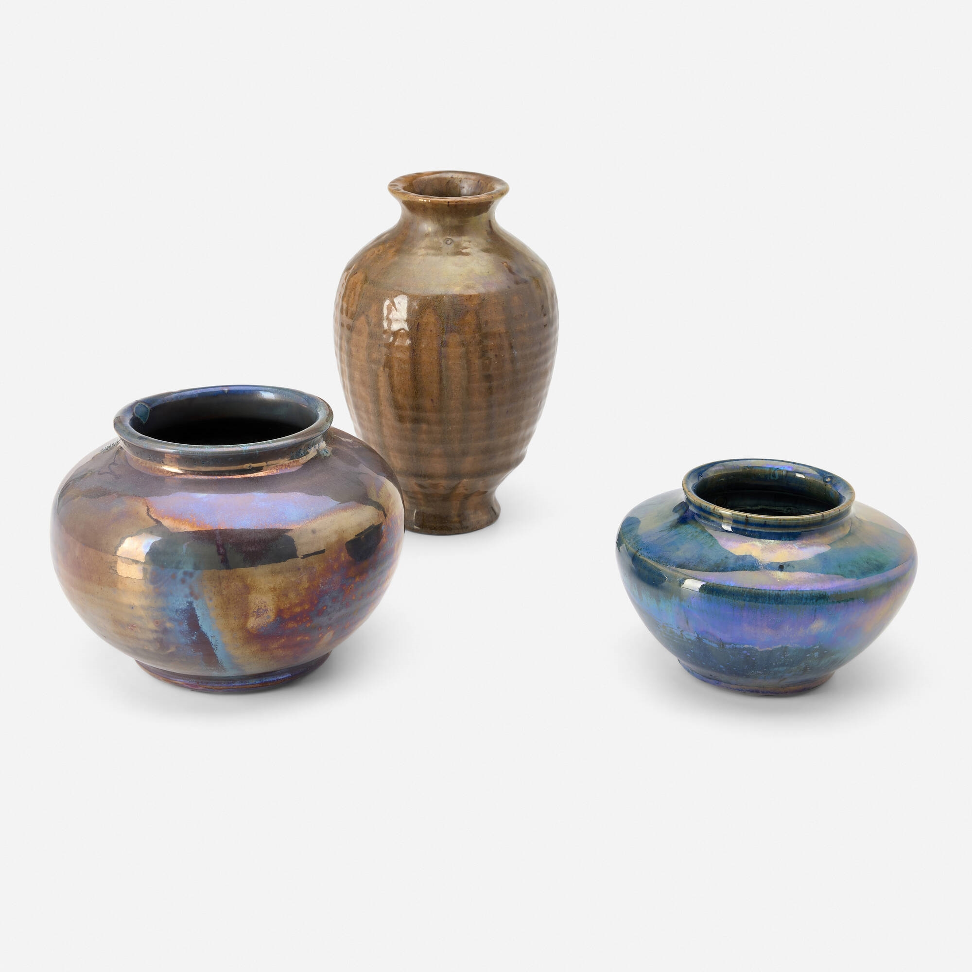 Mary Chase Perry Stratton | Collection of three vases (1915 - 1930 ...