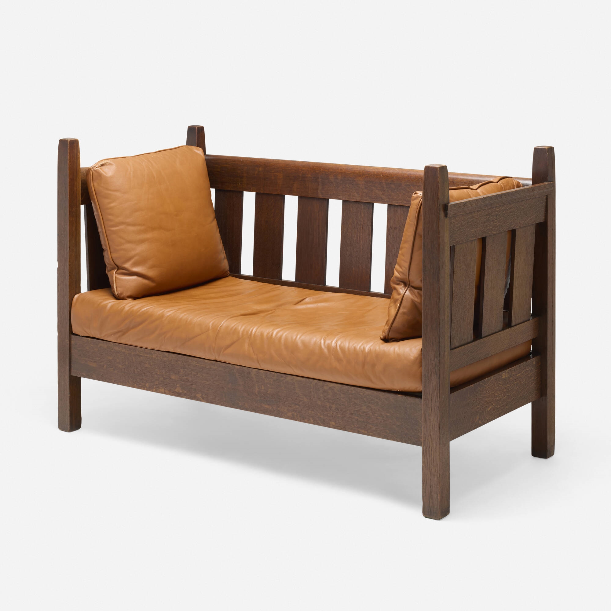 Gustav Stickley | Settle, model 206 (1904 - 1907) | MutualArt