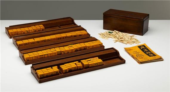 MANUAL | A vintage Mahjong set with stands | MutualArt