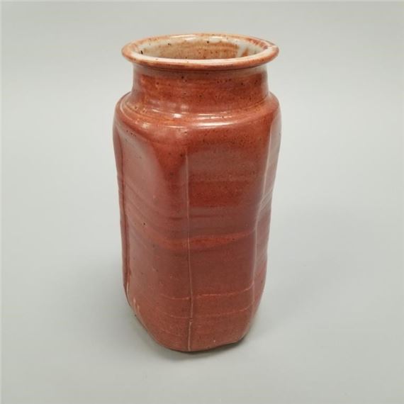 Warren MacKenzie | Warren Mackenzie large unique shino glazed vase ...