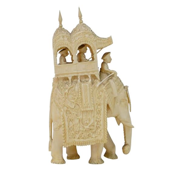 Indian School, 20th Century | Elephant Howdah Figurine | MutualArt