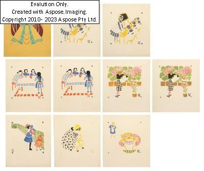 Fanny Harlfinger-Zakucka | Schablonen Drucke | MutualArt