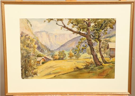 Henri Charousset | Paysage dans les Alpes | MutualArt