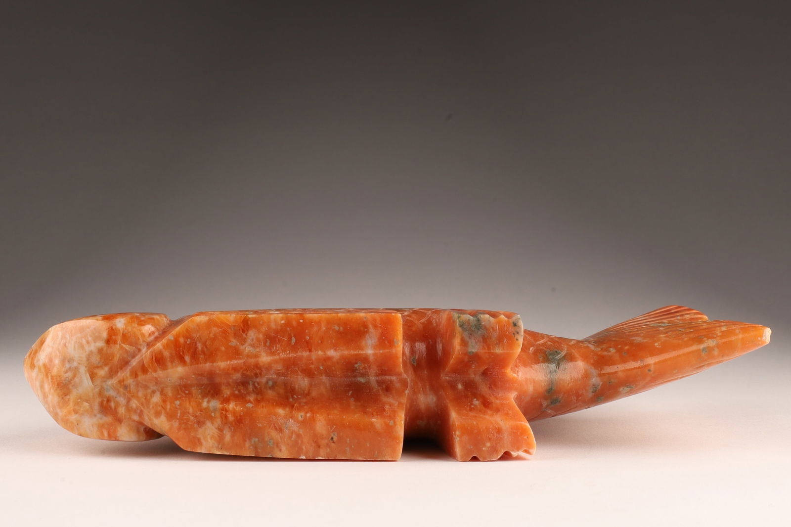 Japanese School, 20th Century | Japanese Carved Red Alabaster Koi Fish ...