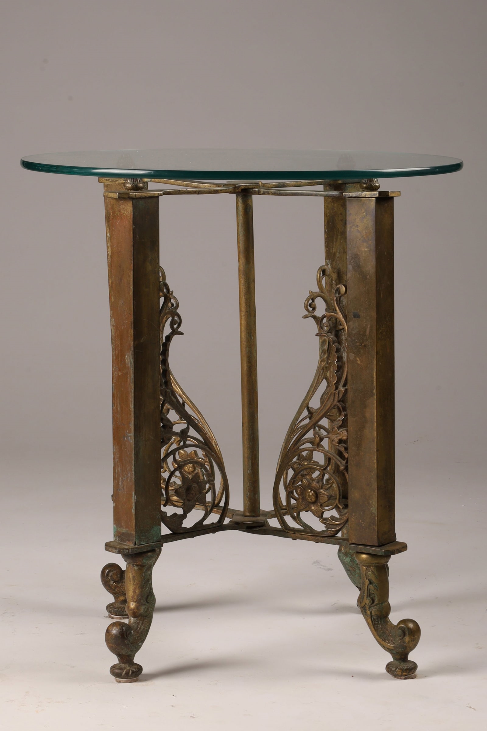 Prior | Victorian Brass Casket Coffin Stand Folding Table | MutualArt
