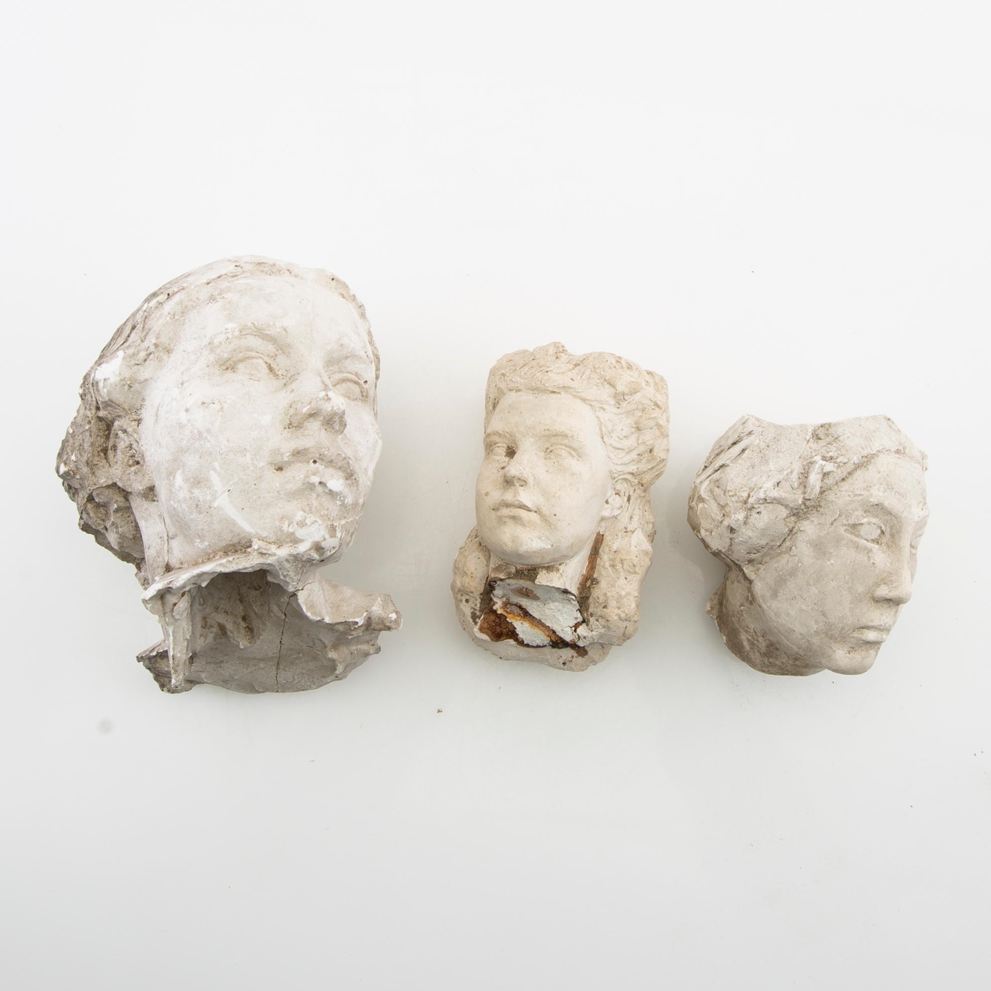 Nils Möllerberg | Sculpture model for Head 3 pcs (1910) | MutualArt