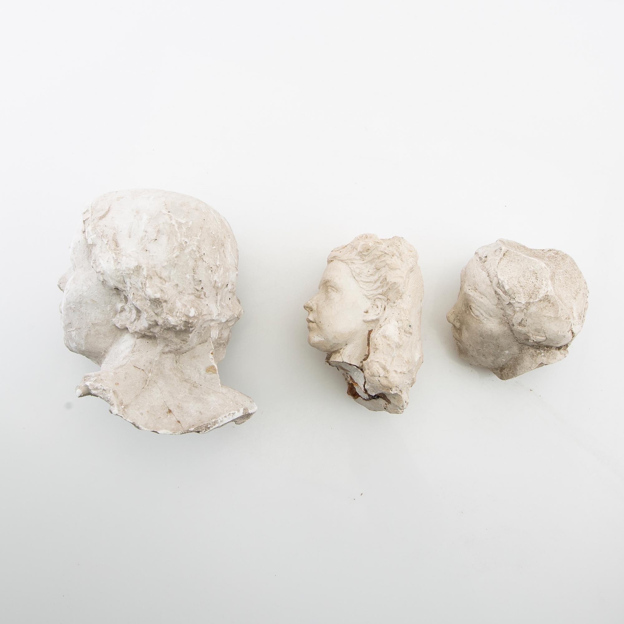 Nils Möllerberg | Sculpture model for Head 3 pcs (1910) | MutualArt