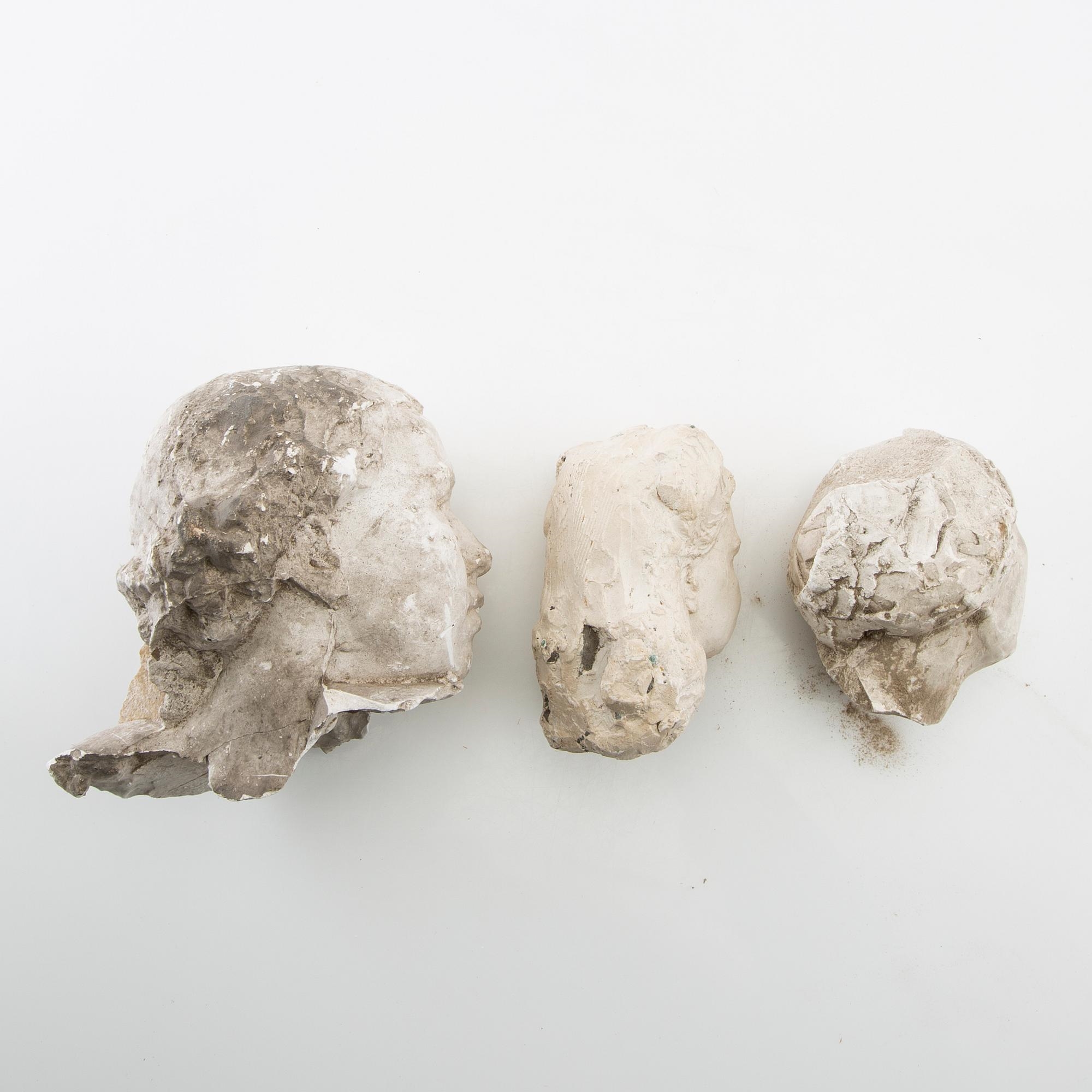 Nils Möllerberg | Sculpture model for Head 3 pcs (1910) | MutualArt