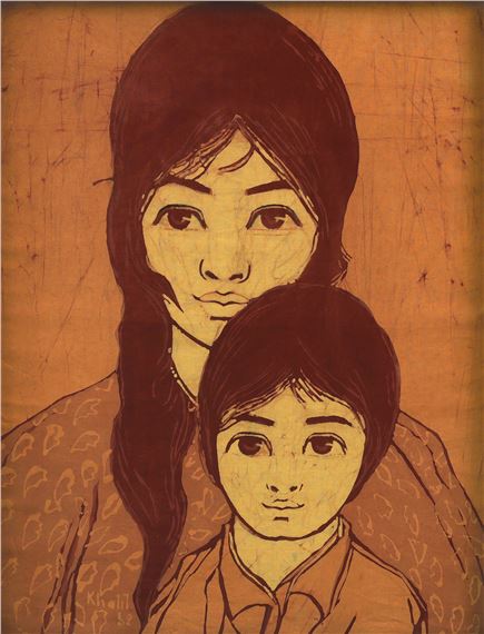 Khalil Ibrahim | Mother And Child (1968) | MutualArt