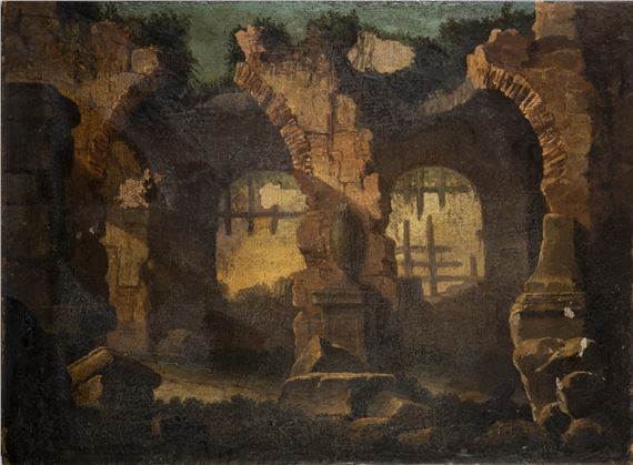 Clemente Spera | Landscape with ruins (1709 - 1710) | MutualArt