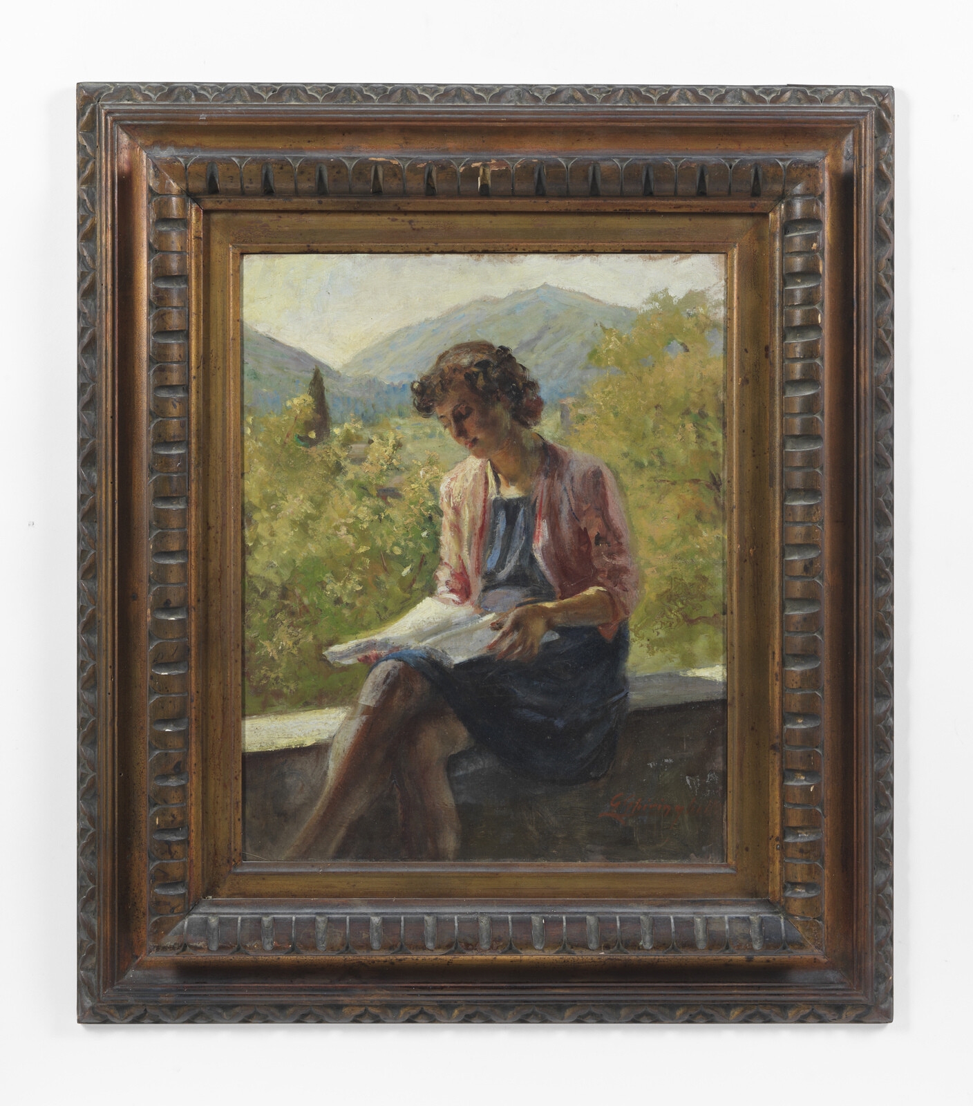 Giuseppe Ghiringhelli | The reader | MutualArt