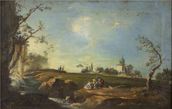 Giuseppe Ponga | Pair of landscapes | MutualArt