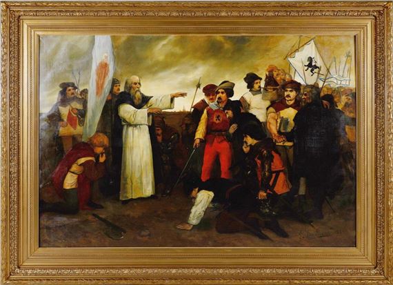 François Dumont | BLESSING OF THE FLEMISH SOLDIERS (1879) | MutualArt