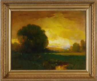 George Inness | Sunset (1892) | MutualArt