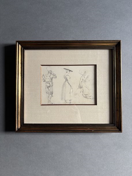 Denis Auguste Marie Raffet | Study of a Soldier and Two Piedmontese ...
