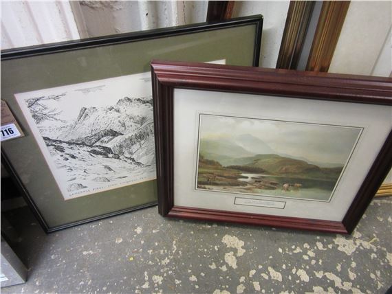 Alfred Wainwright | SIGNED ALFRED WAINWRIGHT PRINT AND ANOTHER PRINT ...