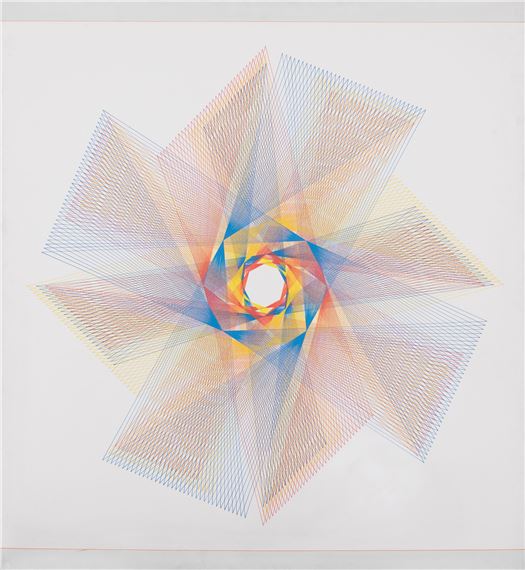 Miguel Ángel Vidal | DINÁMICA CROMÁTICA, PINTURA GENERATIVA (1969) | MutualArt