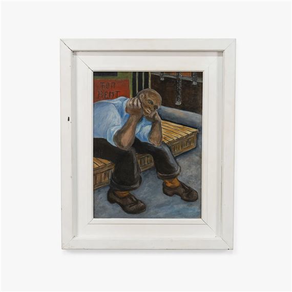Frederick D. Jones | Man on a bench | MutualArt