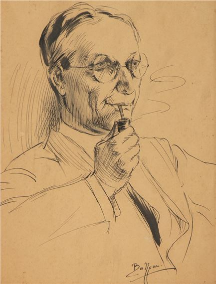 U Ba Nyan | Portrait of the Artist's Teacher (1921) | MutualArt