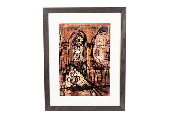 Antoni Sulek | Interior of a church, (1970) | MutualArt