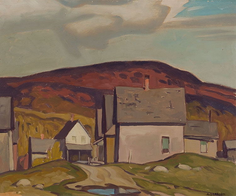Alfred Joseph Casson | Haliburton Village (Circa 1945) | MutualArt