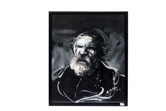 Antoni Sulek | Portrait of a bearded priest, | MutualArt