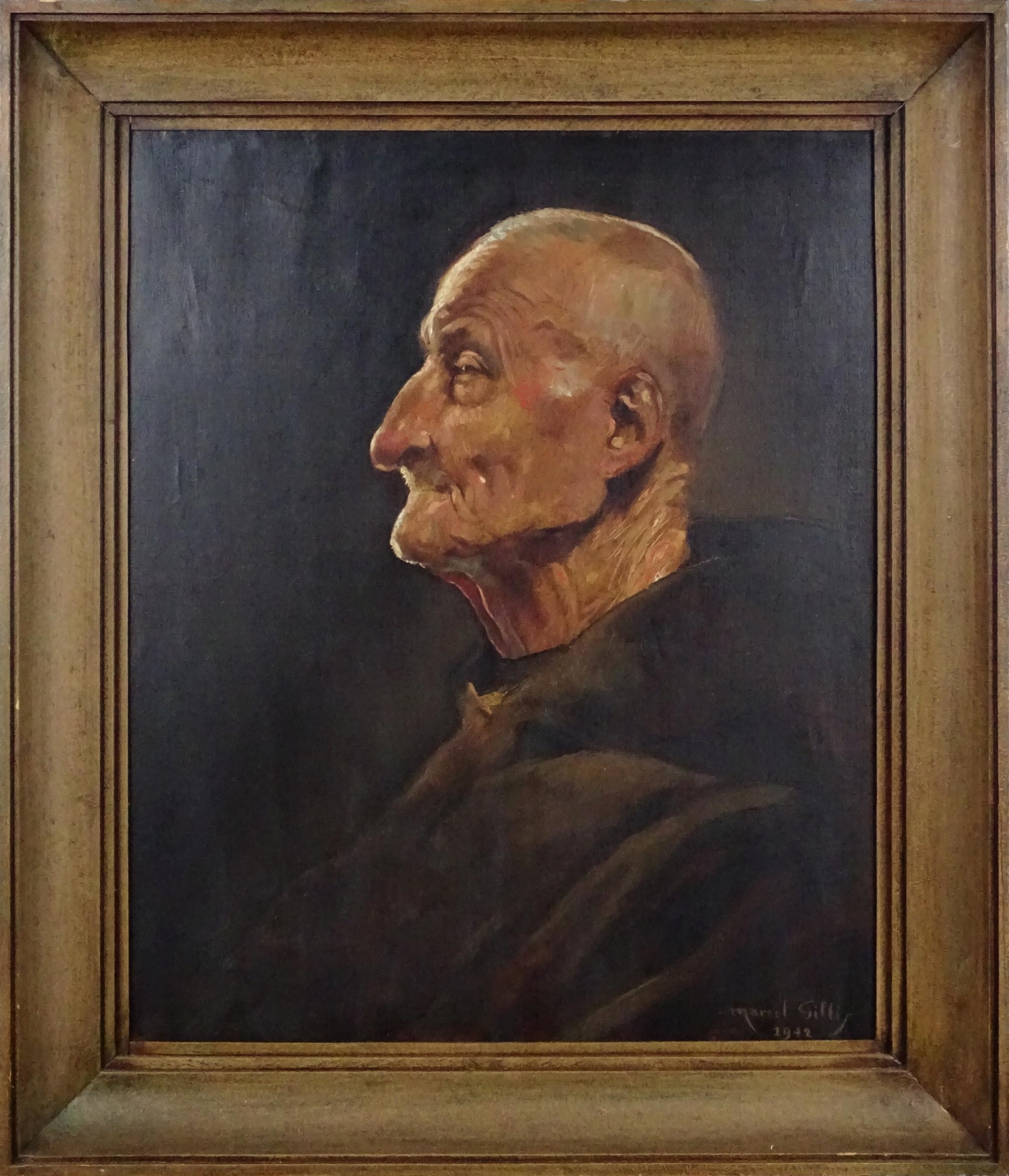 Marcel Gillis | Portrait de Moine (1942) | MutualArt