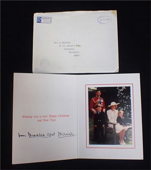 Prince | A PRINCE CHARLES AND PRINCESS DIANA CHARLES CHRISTMAS CARD ...
