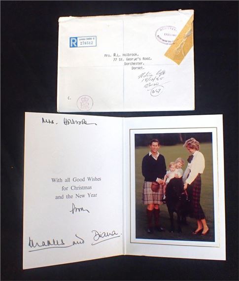 Prince | A PRINCE CHARLES AND PRINCESS DIANA CHRISTMAS CARD | MutualArt