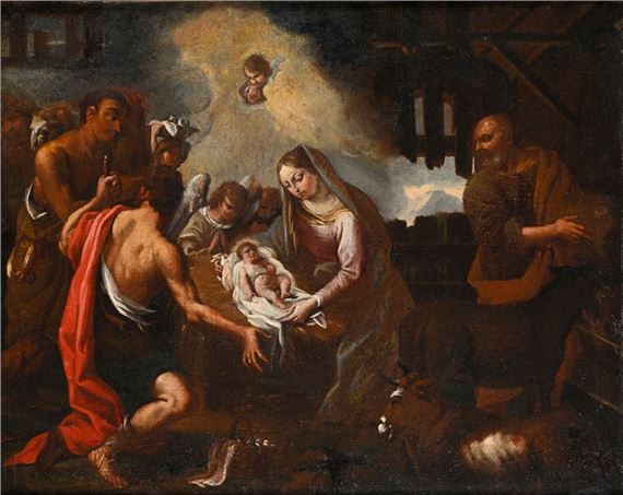 Genoese School, 17th Century | GENOISE school circa 1640 The Adoration ...