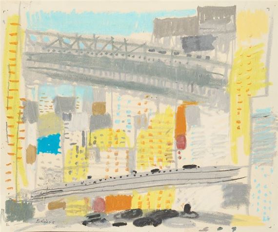 Gustav Bolin | New York Bridge (1965) | MutualArt