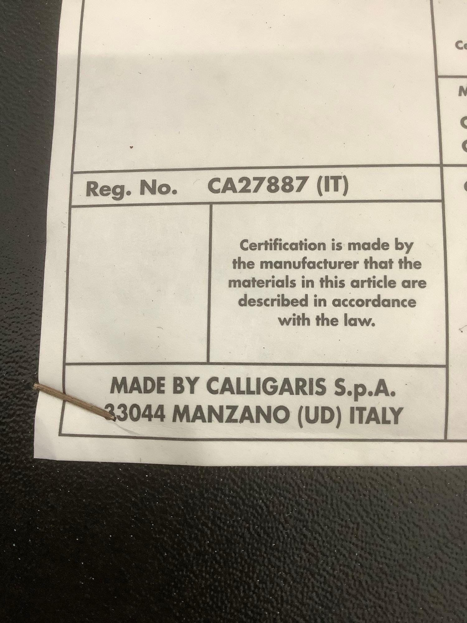 Calligaris | ITALIAN CALLIGARIS LEATHER AND STEEL CHAIR | MutualArt