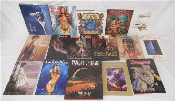 Boris Vallejo | Large collection of Sci-Fi and Fantasy books mostly relating to the artwork, to ...