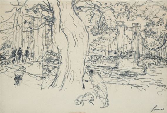 Jean Fusaro | Lively promenade | MutualArt