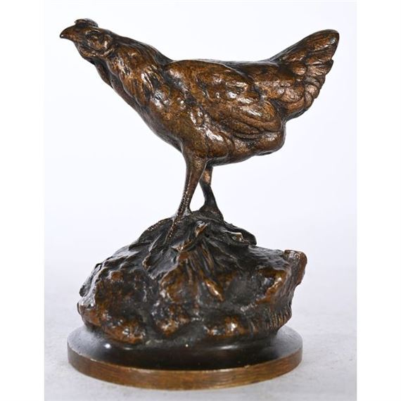 Louis Theophile Hingre | Little hen | MutualArt