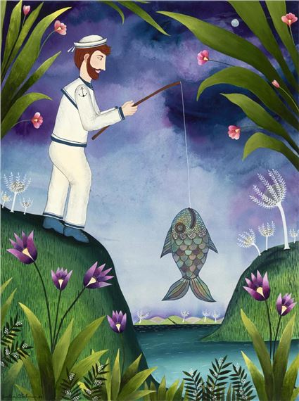 Justin Abelman | Catch of the Day (1989) | MutualArt