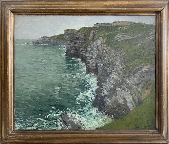 Pierre Labrouche | Falaise à Saint-Jean-de-Luz ou La Pile d'assiettes ...