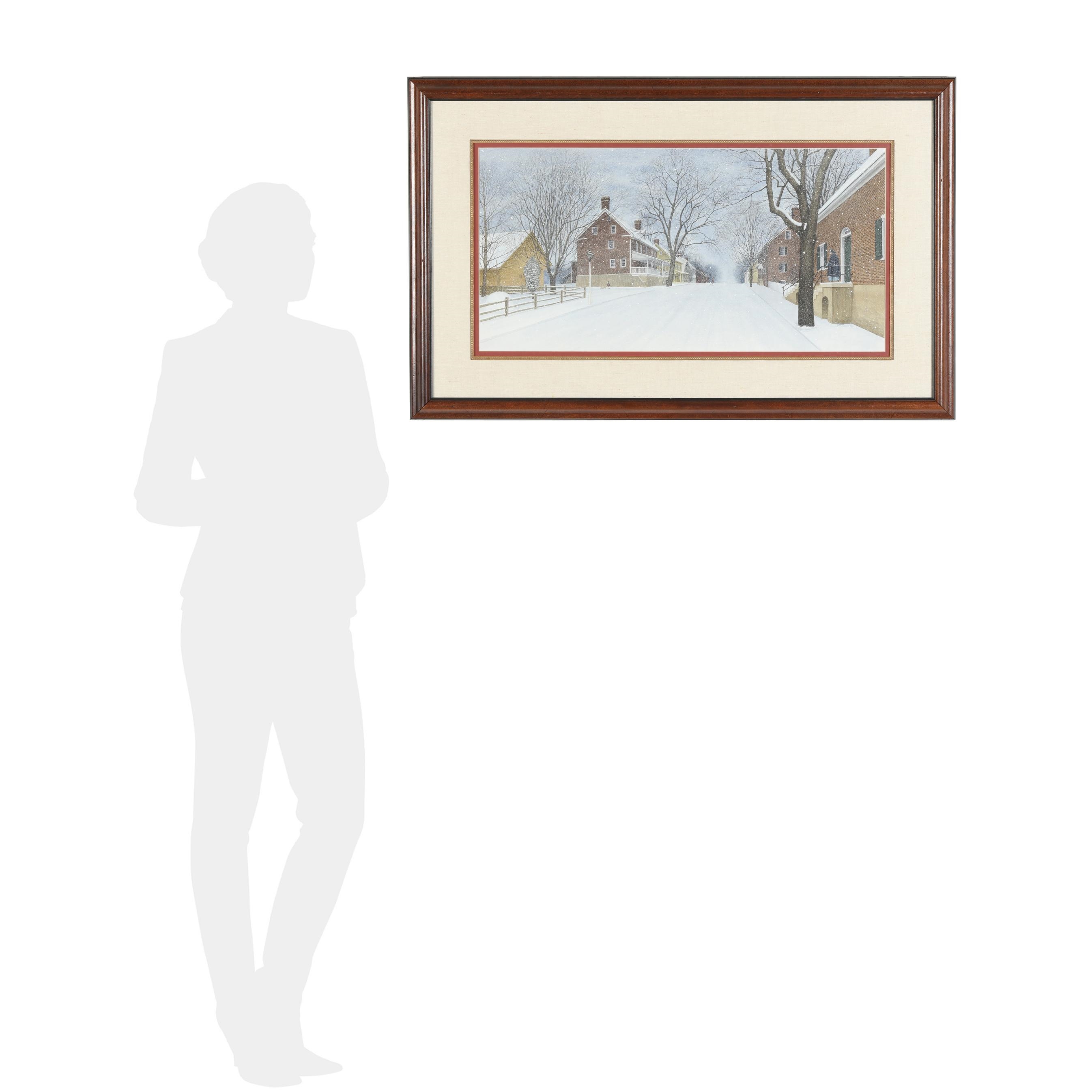 John D. Furches | Winter Scene in Old Salem | MutualArt