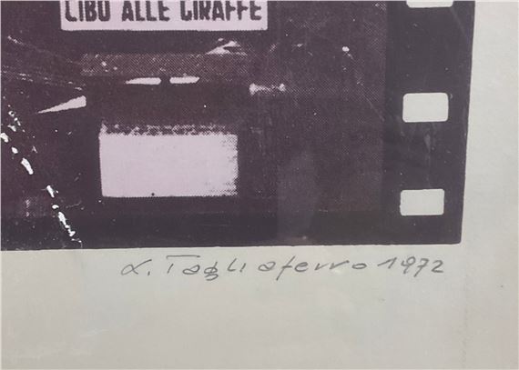 Aldo Tagliaferro | Analisi di un ruolo operativo (1972) | MutualArt