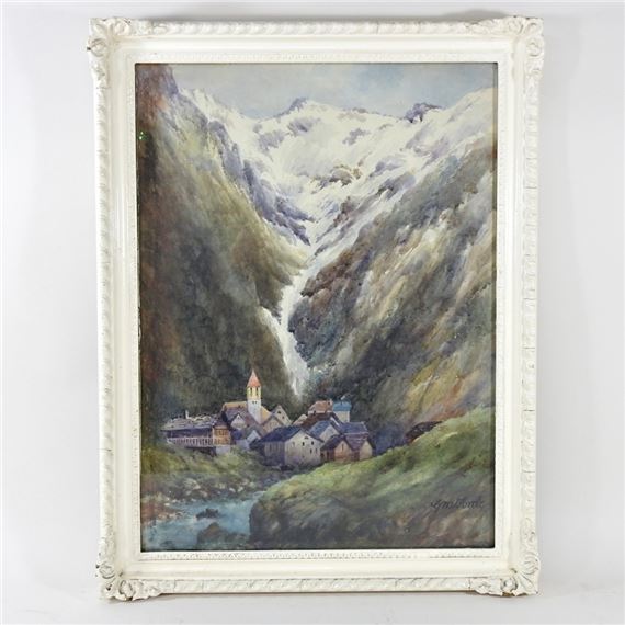 Georgiana M. Forde | Swiss landscape (1904) | MutualArt