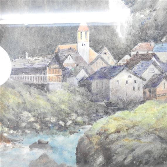 Georgiana M. Forde | Swiss landscape (1904) | MutualArt
