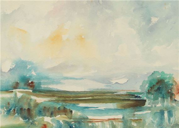 John Ginn | VIEW ACROSS THE LAKE | MutualArt