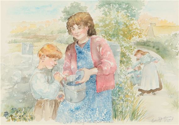 Bridget Murray | BLACKBERRY PICKING (1989) | MutualArt