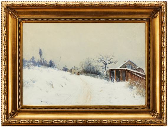 Johan Kindborg | Vinterlandskap i Stockholms utkant - Lugnet | MutualArt