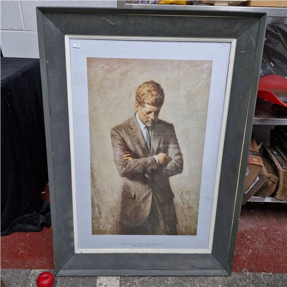 John F. Kennedy | Aaron Shikler' titled ' portrait of President John F ...