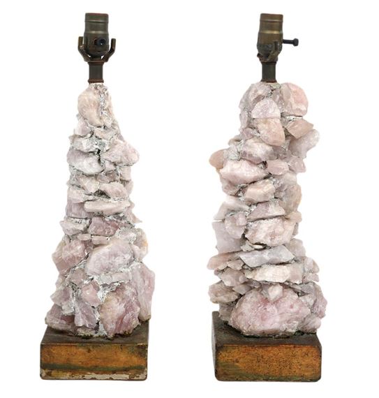 Carole Stupell | Pr. Quartz Table Lamps Style of Carole Stupell | MutualArt