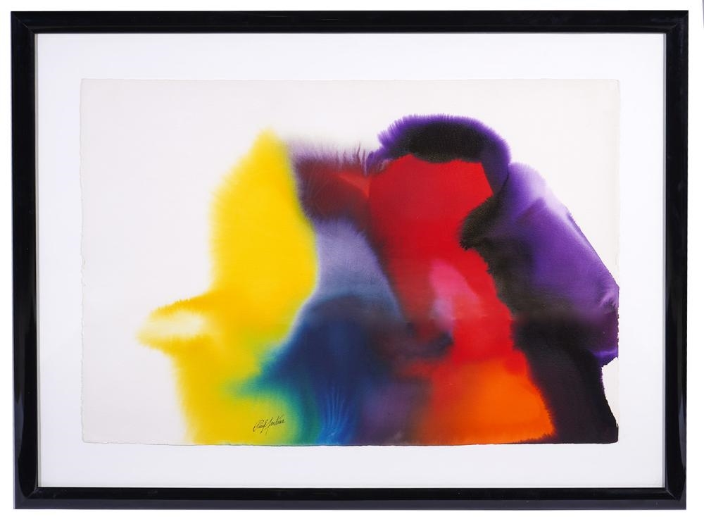 Paul Jenkins | Paul Jenkins Abstract Expressionist Watercolor | MutualArt